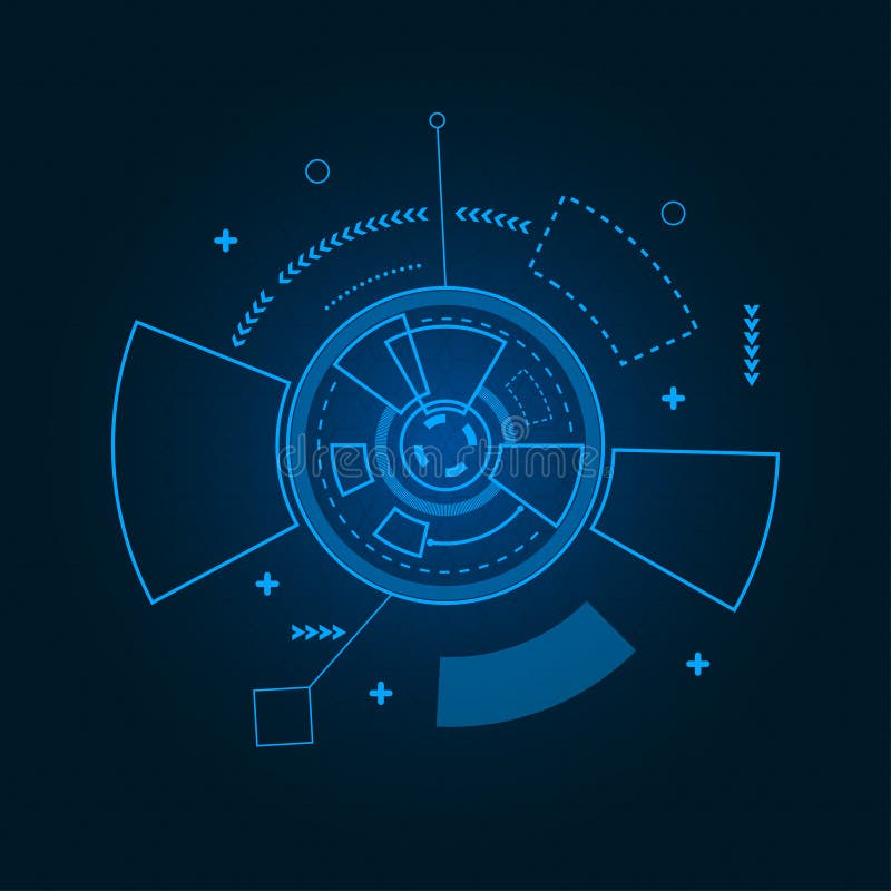 Innovation Blue Technology Binary Background Stock Illustration ...