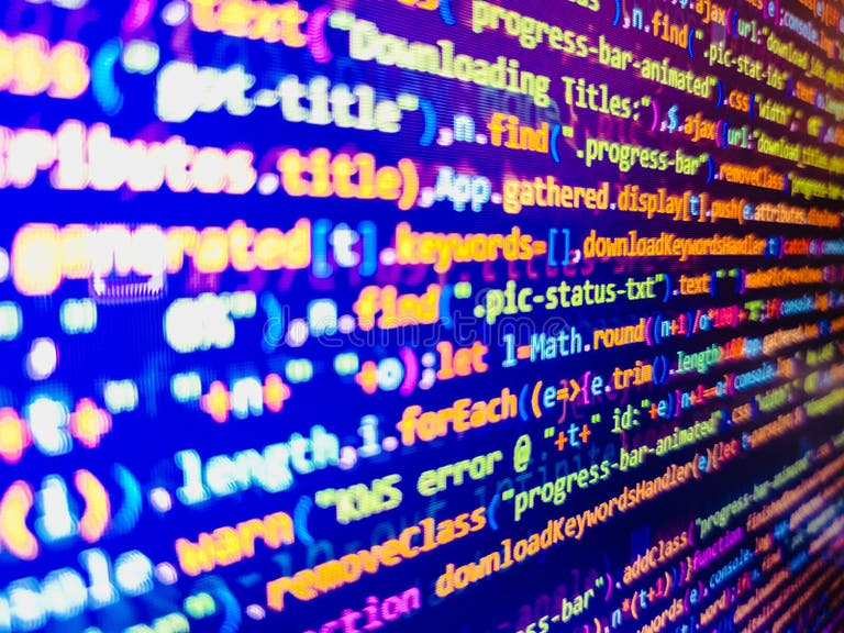 Abstract it Technology Background. Internet Concept, Javascript Code ...