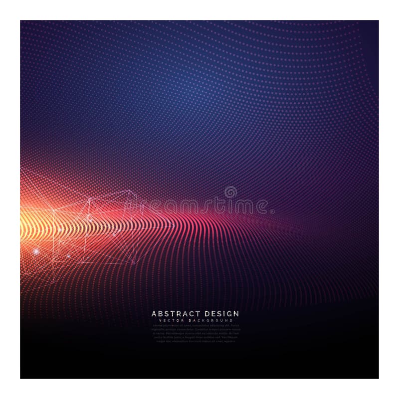 Abstract Technology Background with Light Effect Stock Vector - Illustration of cyberspace ...
