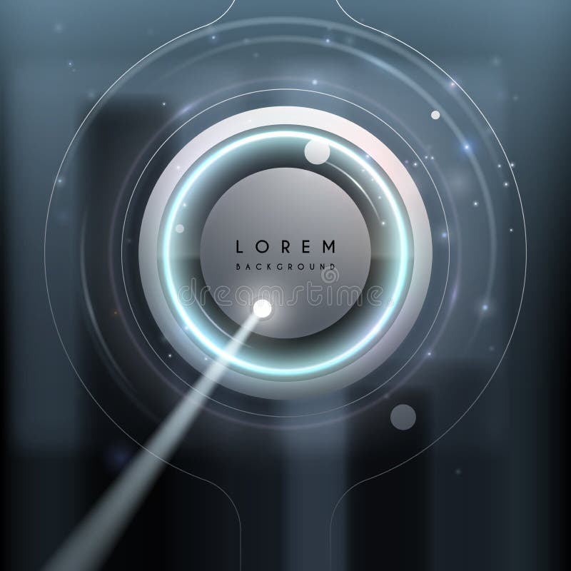 Abstract Technology Background with Light Effect Stock Vector ...
