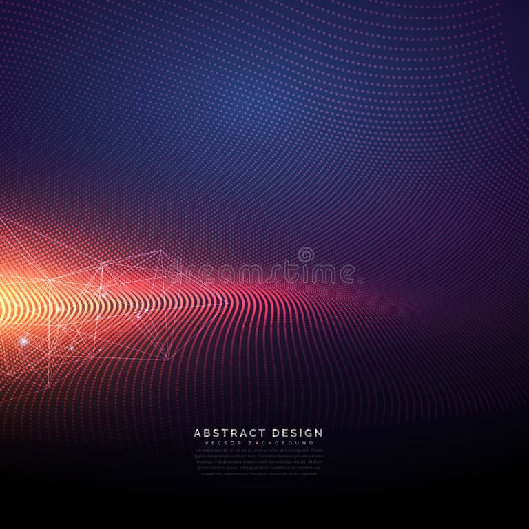 Abstract Technology Background with Light Effect Stock Vector ...