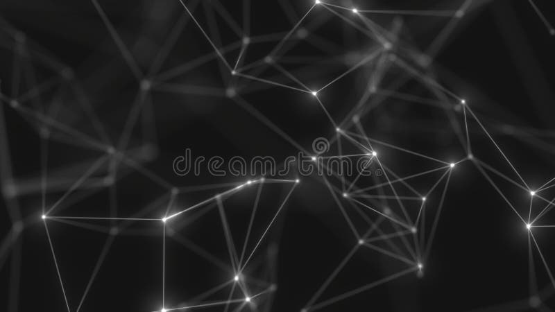 Abstract Technology Background from Lines and Dots. Plexus Space ...