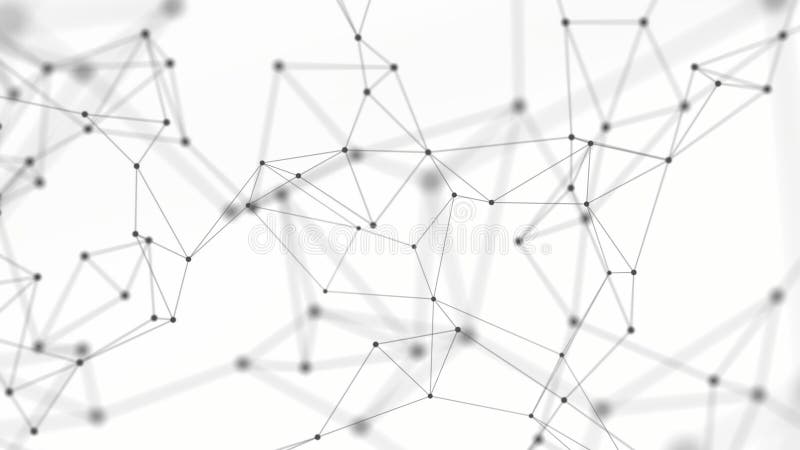 Abstract Technology Background from Lines and Dots. Plexus Space ...