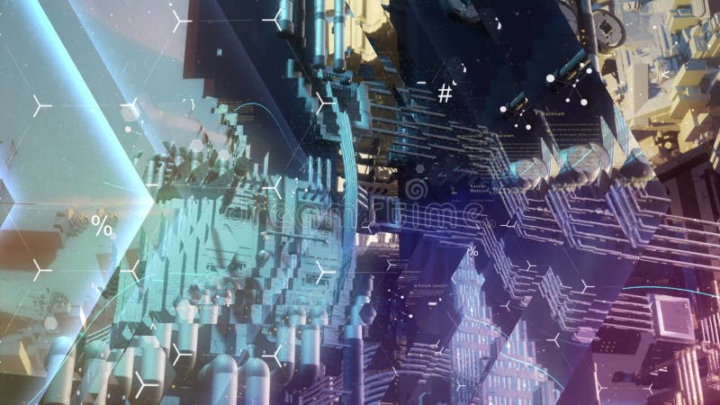 Abstract Technology Background Loop Stock Video - Video of system ...