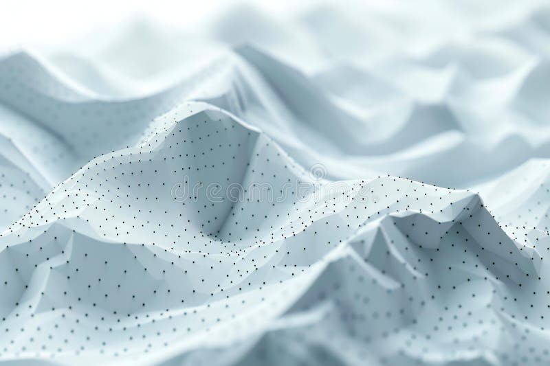 Abstract Technology Background with Low Poly Design, White Background ...