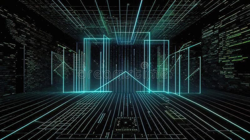 Abstract Technology Background for Machine Learning and Big Data ...