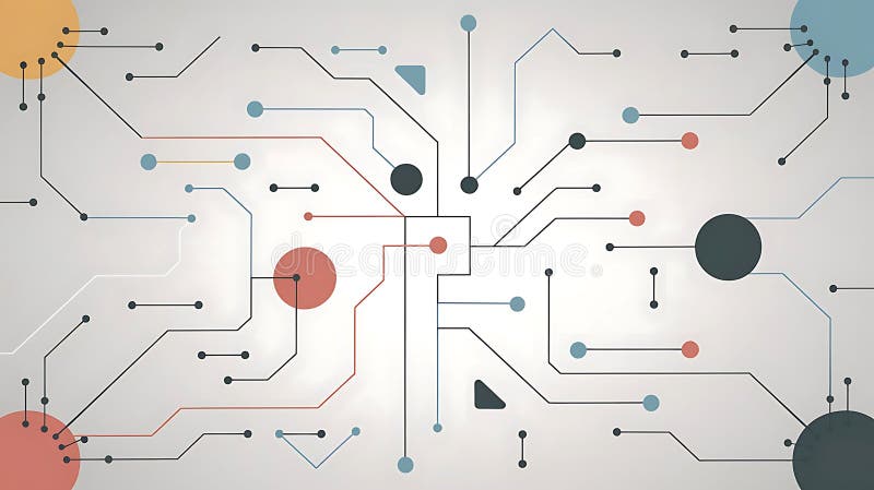 Technology Background Modern Electric Design Stock Illustration ...