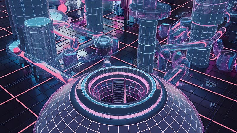 Technology Background Modern Electric Design Stock Illustration ...