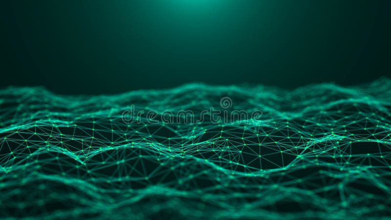 Abstract Technology Background. Network Connection. Big Data ...