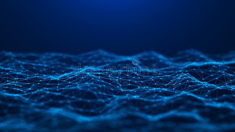 Abstract Technology Background. Network Connection. Big Data ...