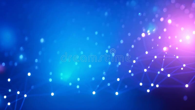 Abstract Technology Background Network Connection Structure 3d