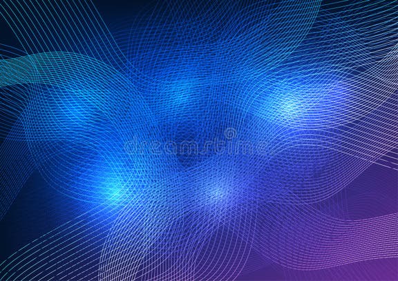 Abstract Technology Background. Overlapping Curves Represent Big Data ...