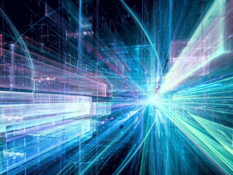 Abstract Technology Background with Perspective - Digitally Gene Stock ...