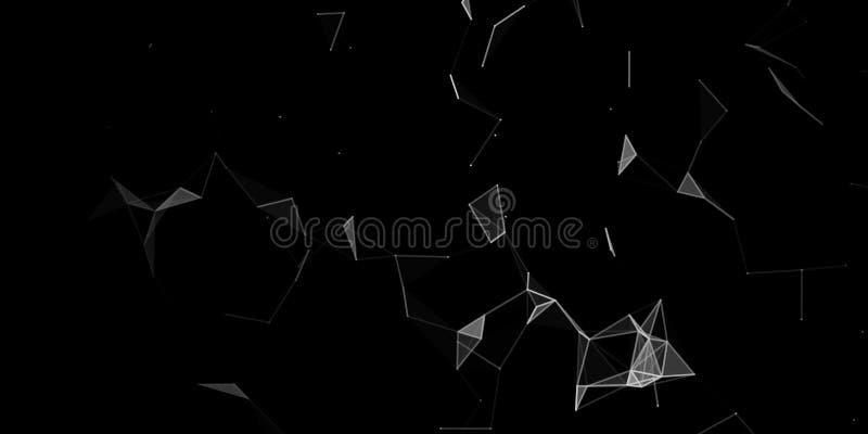 Abstract Technology Background Science Background Big Data Background Vector Plexus Effect