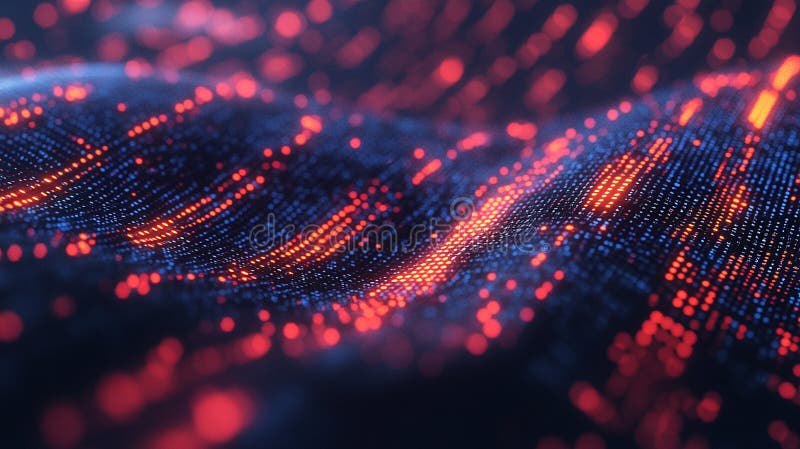 Abstract Technology Background with Sharpened Matrix Patterns and ...