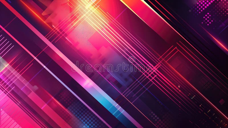 Abstract Technology Background Simple Forms Gaming Style Illustration ...