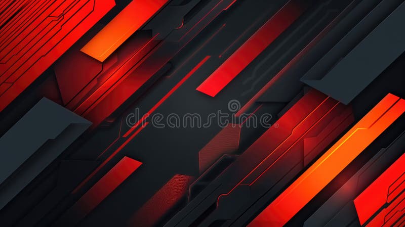 Abstract Technology Background Simple Forms Gaming Style Illustration ...