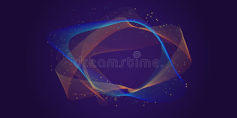 Abstract Technology Background. Space Galaxy Concept. Points, Dusts of ...