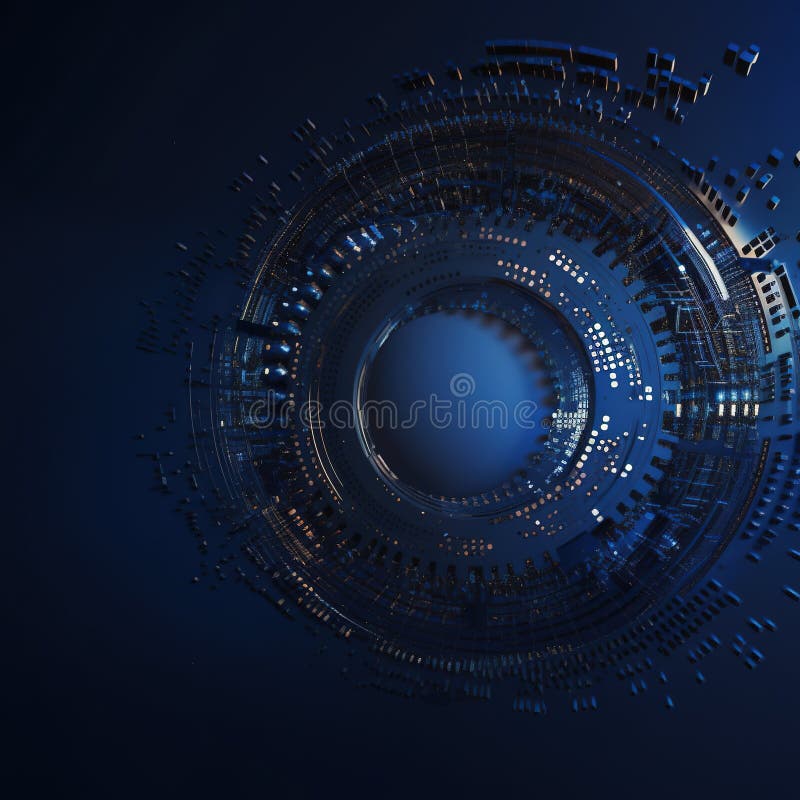 Abstract Technology Spotlight Blue Backgrounds with Spotlight. Stock ...