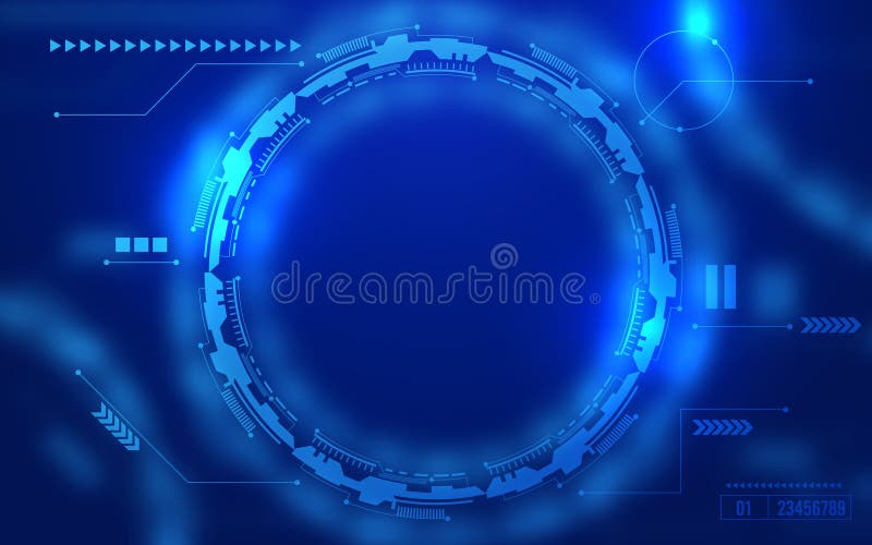Abstract Technology Background. Various Technology Elements Stock ...