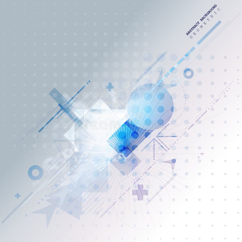 Abstract Technology Background with Various Technological Elements ...