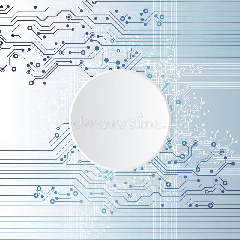 Vector Circuit Board Illustration. Abstract Technology. EPS 10 Stock ...