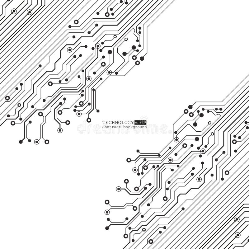 Vector Circuit Board Illustration. Abstract Technology. EPS 10 Stock ...