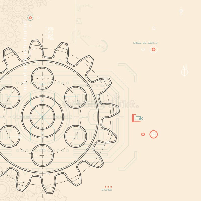 Abstract Technology Background. Stock Vector - Illustration of ...