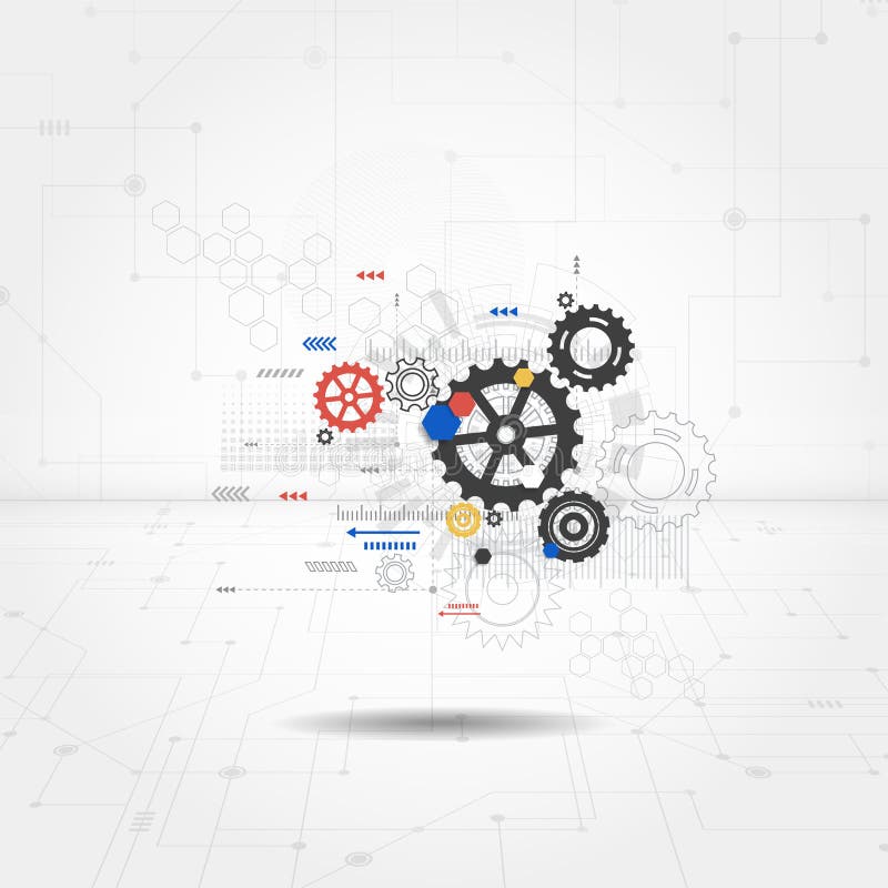 Abstract Technology Background Stock Vector - Illustration of ...