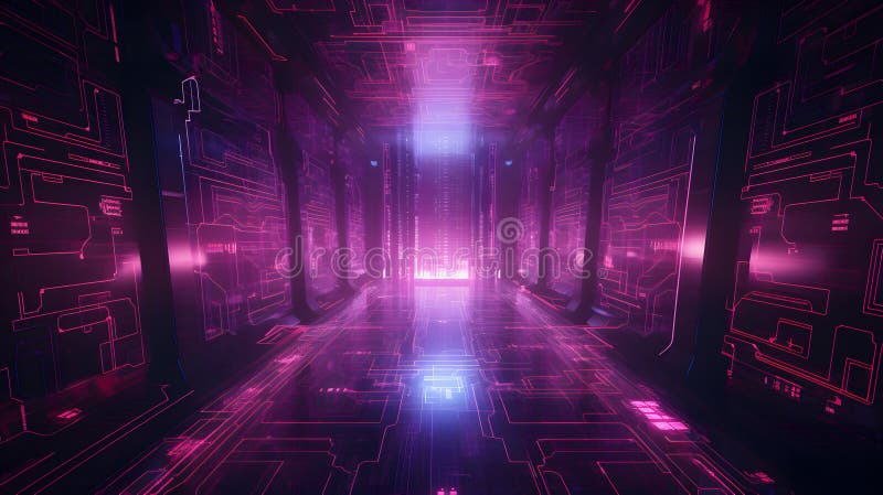 Abstract Technology Background With Wavy Color Grid Analytics Data