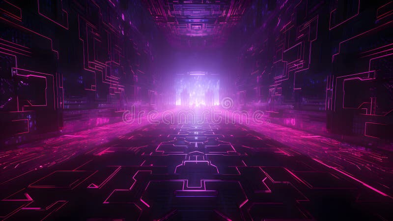 Abstract Technology Background With Wavy Color Grid Analytics Data