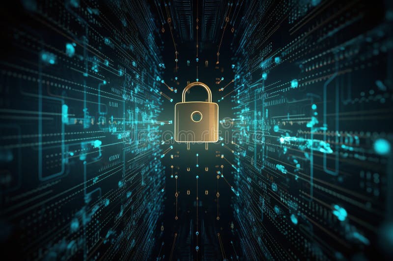 Cybersecurity and Data Protection Abstract Technology Backgrounds - Ai ...