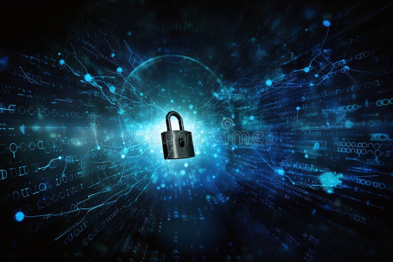 Cybersecurity and Data Protection Abstract Technology Backgrounds - Ai ...