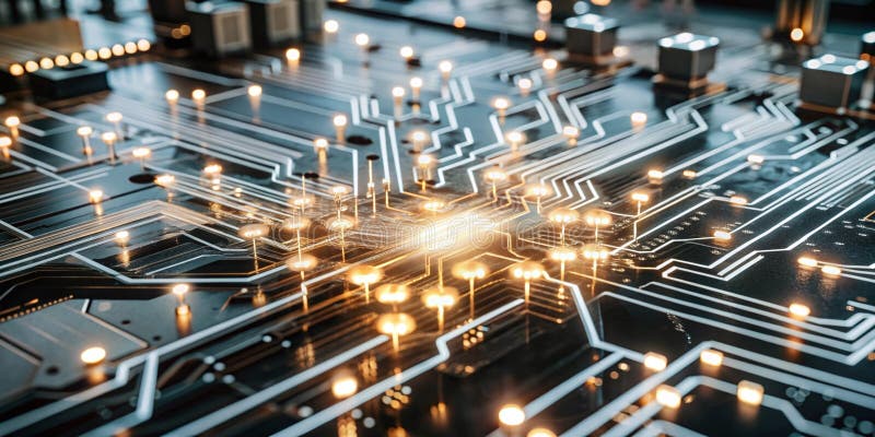 Abstract Technology Backgrounds Highlighting Electronic Components ...