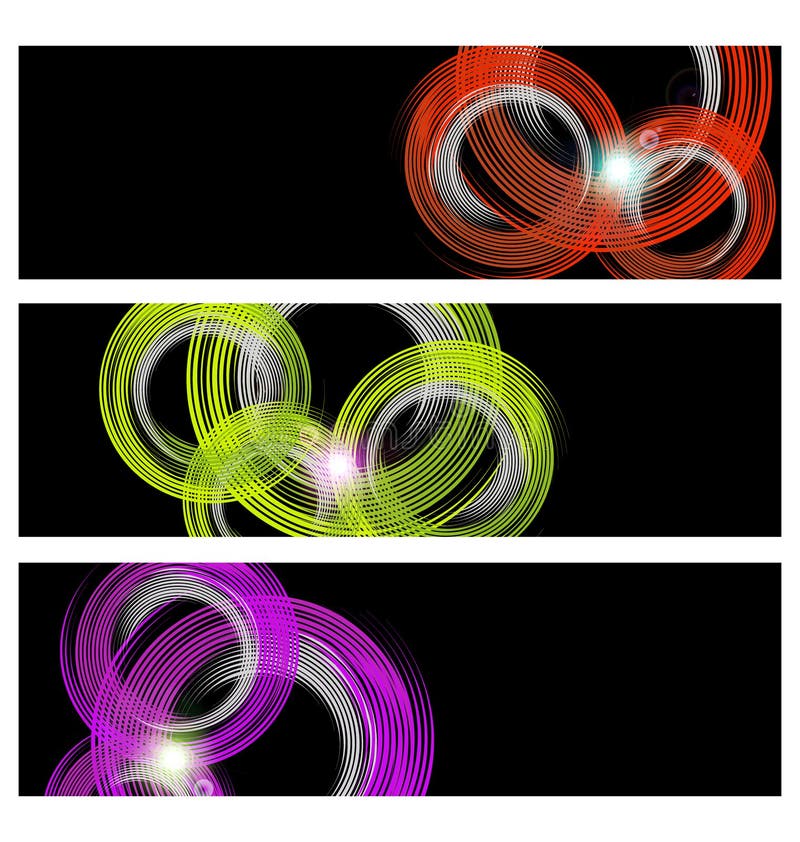 Abstract Technology Banner Templates Stock Illustration - Illustration ...