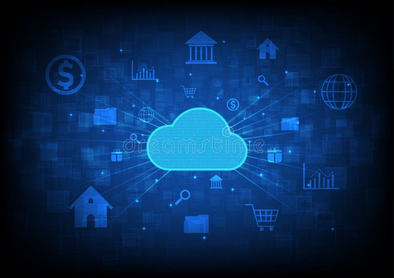 Abstract Technology, Big Data Storage System of Cloud Computing with Binary Numbers . Stock ...