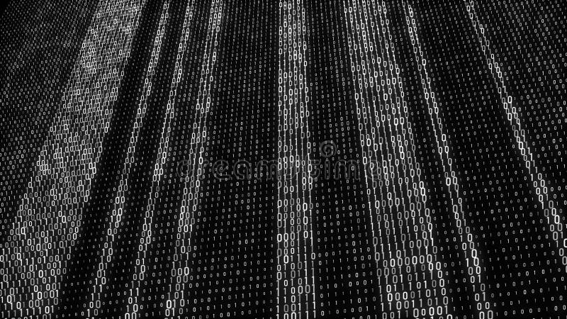 Abstract Technology Binary Code Background Computer Code Digital Flow Big Data And