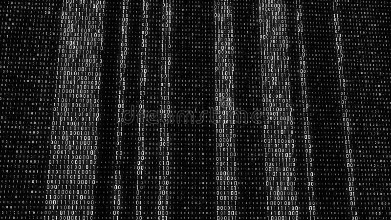 Abstract Technology Binary Code Background Computer Code Digital Flow Big Data And