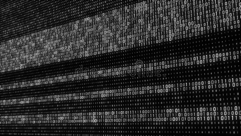 Abstract Technology Binary Code Background Computer Code Digital Flow Big Data And
