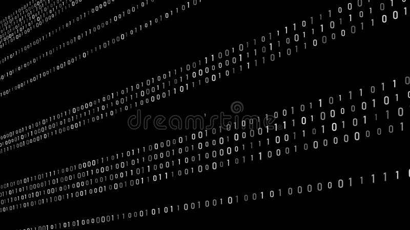 Abstract Technology Binary Code Background. Computer Code. Digital Flow ...