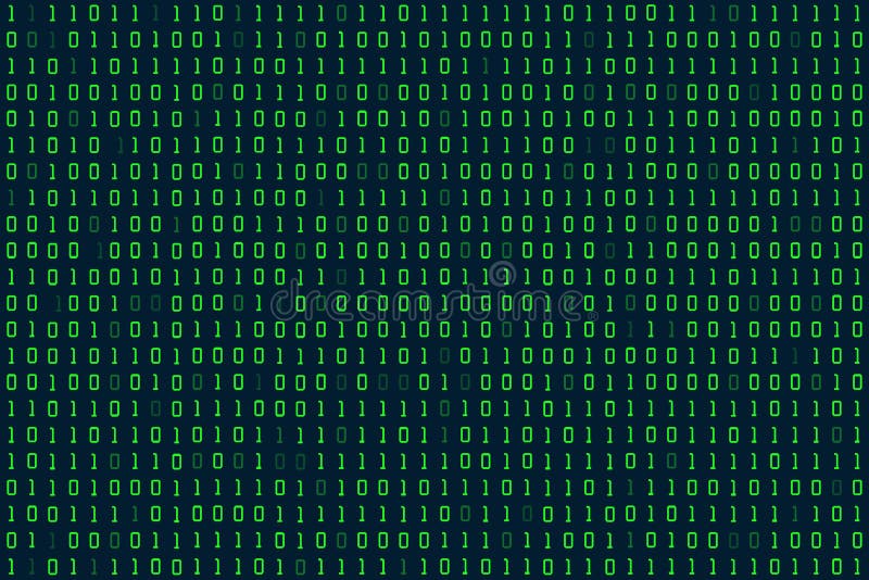 Abstract Technology Binary Code Background.Digital Binary Data and ...