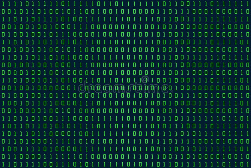 Abstract Technology Binary Code Background.Digital Binary Data and ...