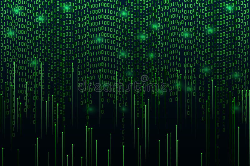 Abstract Technology Binary Code Backgrounddigital Binary Data And Secure Data Concept With