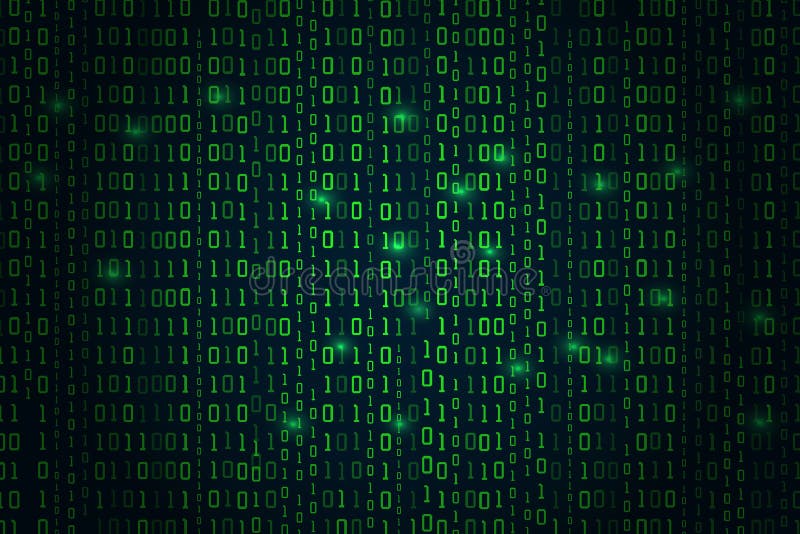 Abstract Technology Binary Code Background.Digital Binary Data and Secure Data Concept with ...