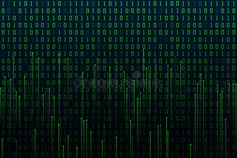 Abstract Technology Binary Code Background.Digital Binary Data and Secure Data Concept with ...