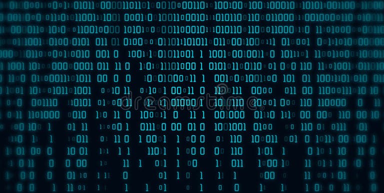 Abstract Technology Binary Code Background.Digital Binary Data and Secure Data Concept with ...