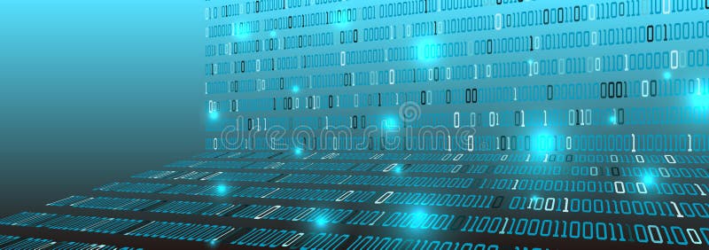 Abstract Technology Binary Code Background.Digital Binary Data and Secure Data Concept with ...
