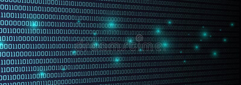 Abstract Technology Binary Code Background.Digital Binary Data and ...