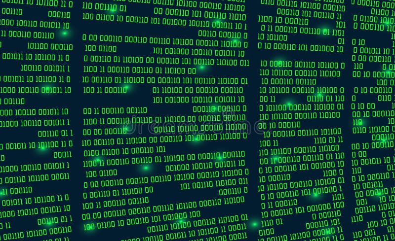 Abstract Technology Binary Code Backgrounddigital Binary Data And Secure Data Concept With