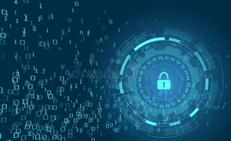 Abstract Technology Binary Code Backgrounddigital Binary Data And Secure Data Concept With